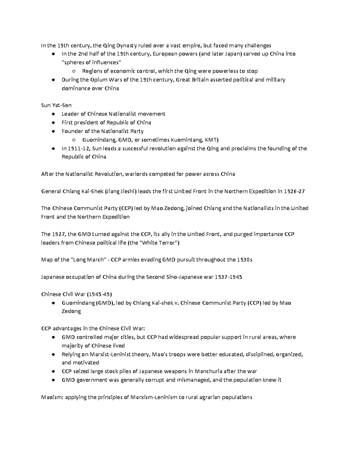 China Revolution 1911-1949 - In the 19th century, the Qing Dynasty ...