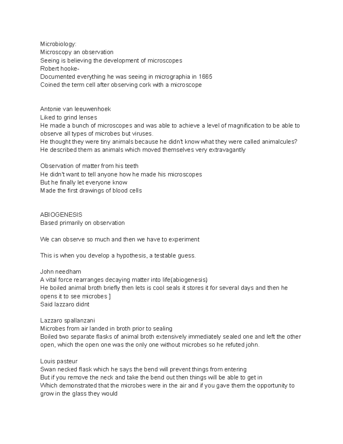 Microbiology -2 - Lectures notes for the first exam - Microbiology ...