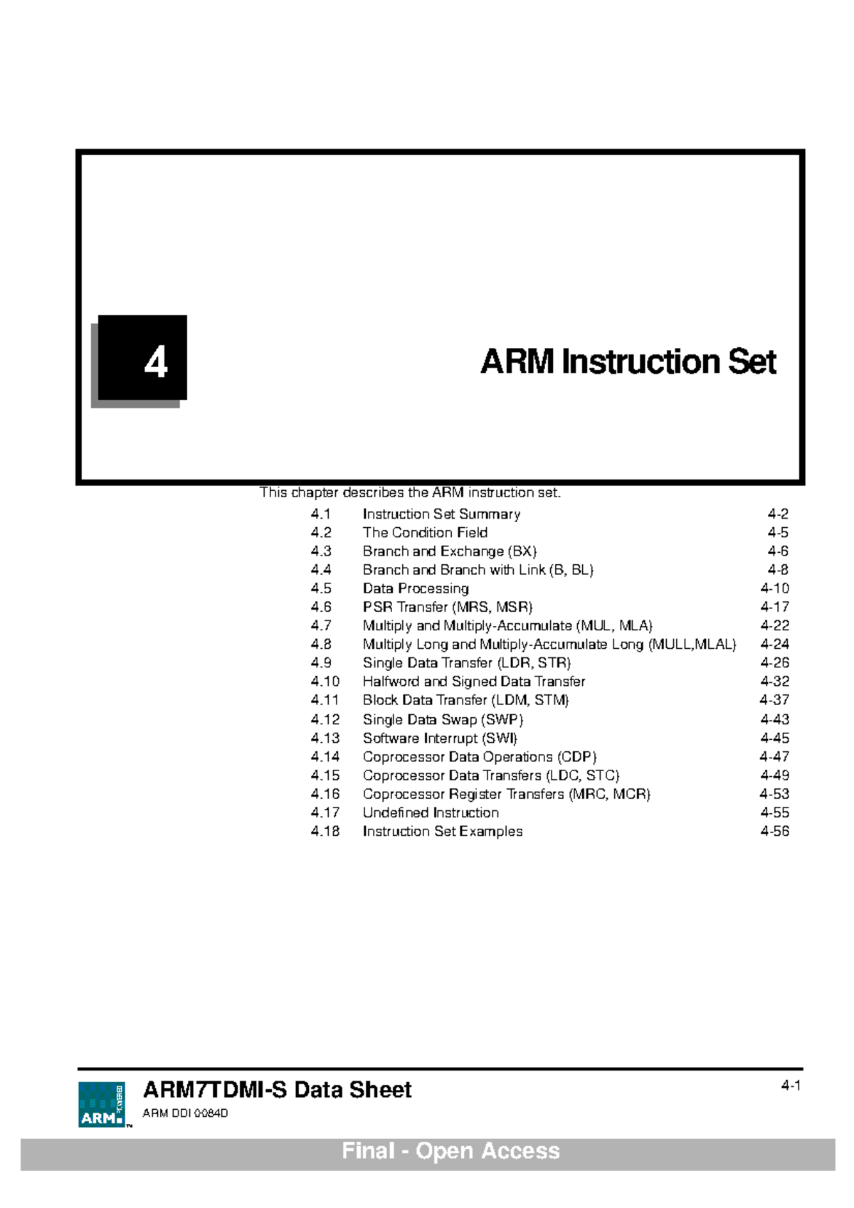 Arm-instruction Set - arm-instruction Set für Rechnerorganisation bzw ...