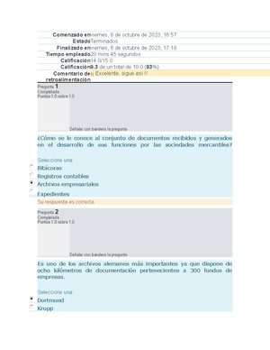Examen segundo parcial (Segunda vuelta) Revisión del intento - - Studocu