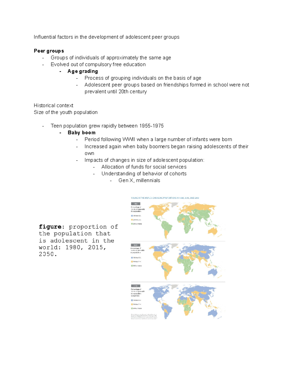 2. adolescence - notes - Influential factors in the development of ...
