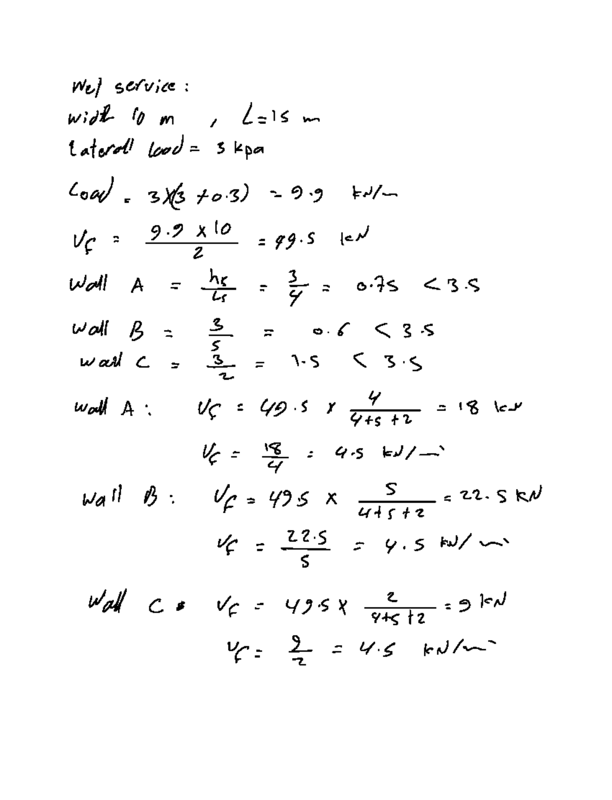 Note Mar 21, 2023 - lecture notes - Wet service width lo m Le's m ...