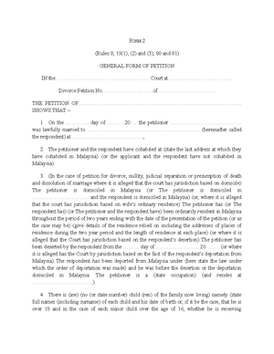 (MY) Divorce AND Matrimonial Proceedings Rules 1980 (P - | About ...