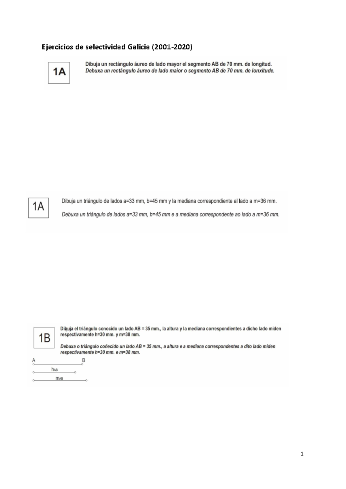 Ejercicios selectividad geometria plana Bloque I - Dibujo Técnico II ...