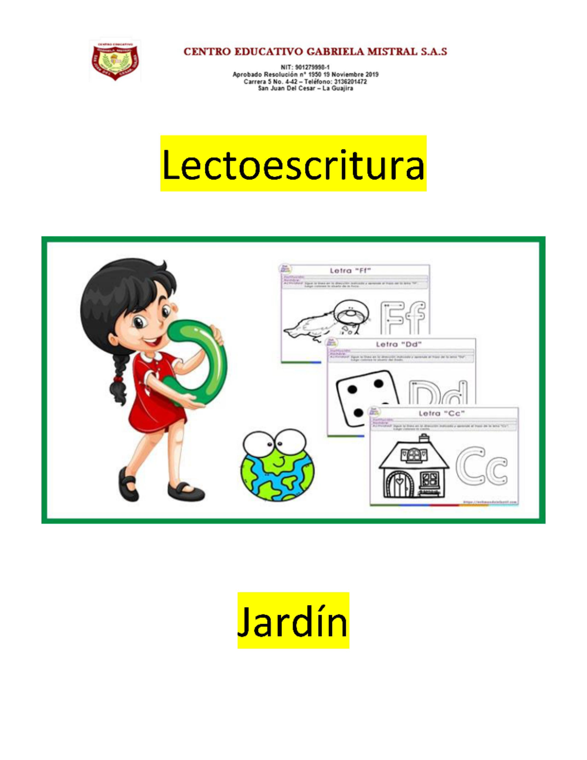 Lectoescritura jardin - politica sociales - Studocu