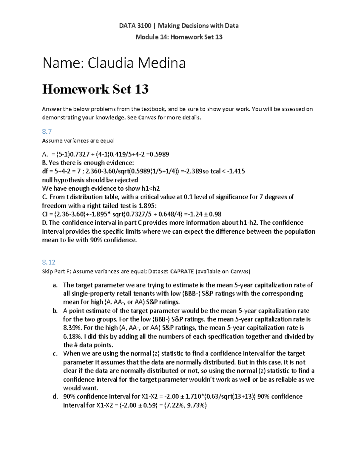 215E1BBE 649F 4D76 AB8C BE556118 BDE9 - DATA 3100 | Making Decisions with Data Module 14 ...