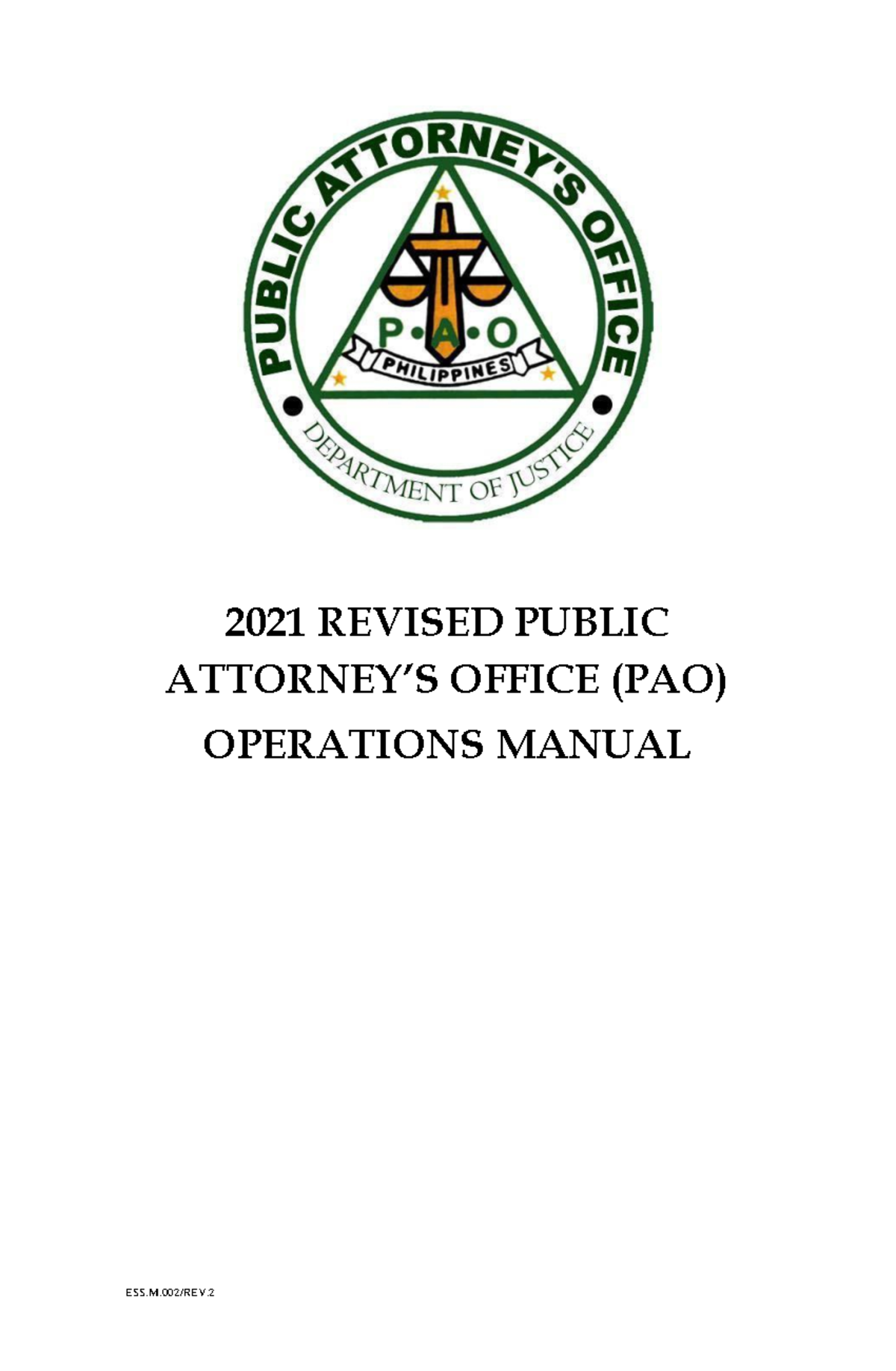 2021 Revised PAO Operations Manual Final English Version 1 - 2021 ...