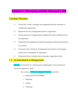 MGMT 306 Module 3 - CHAPTER 10 Organizing: deciding how best to group ...