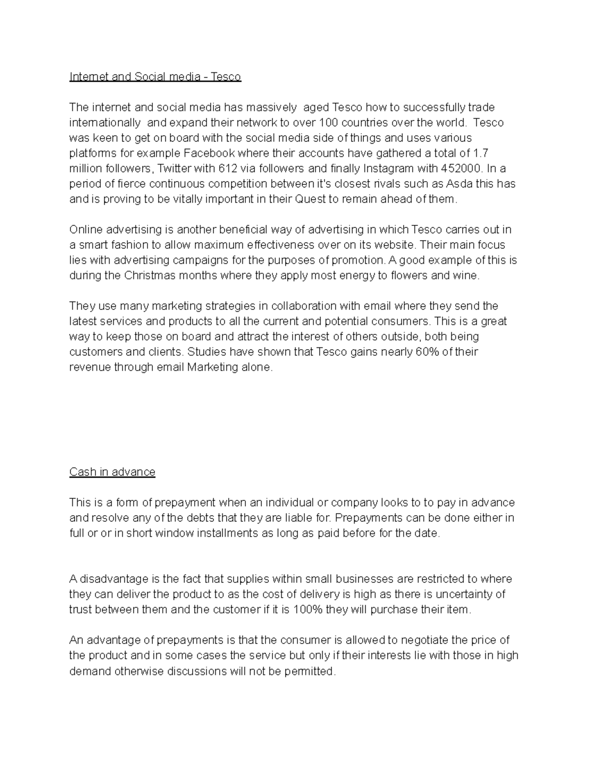 Unit 5 international business extended diploma level 3 - Internet and ...