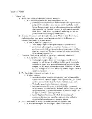 Econ lecture 1 Intro to Economics - Econ lecture 1 : Intro to Economics ...