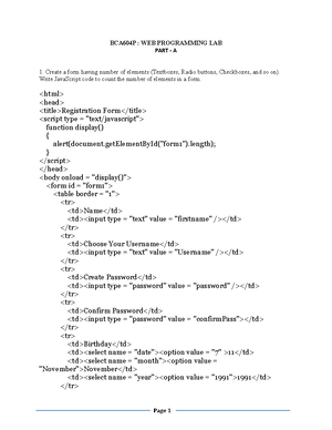 Lab 12 - Here is a practice paper for the upcoming lab CS1103 Unit 8 - Lab 12 Lab 12: Some GUI ...