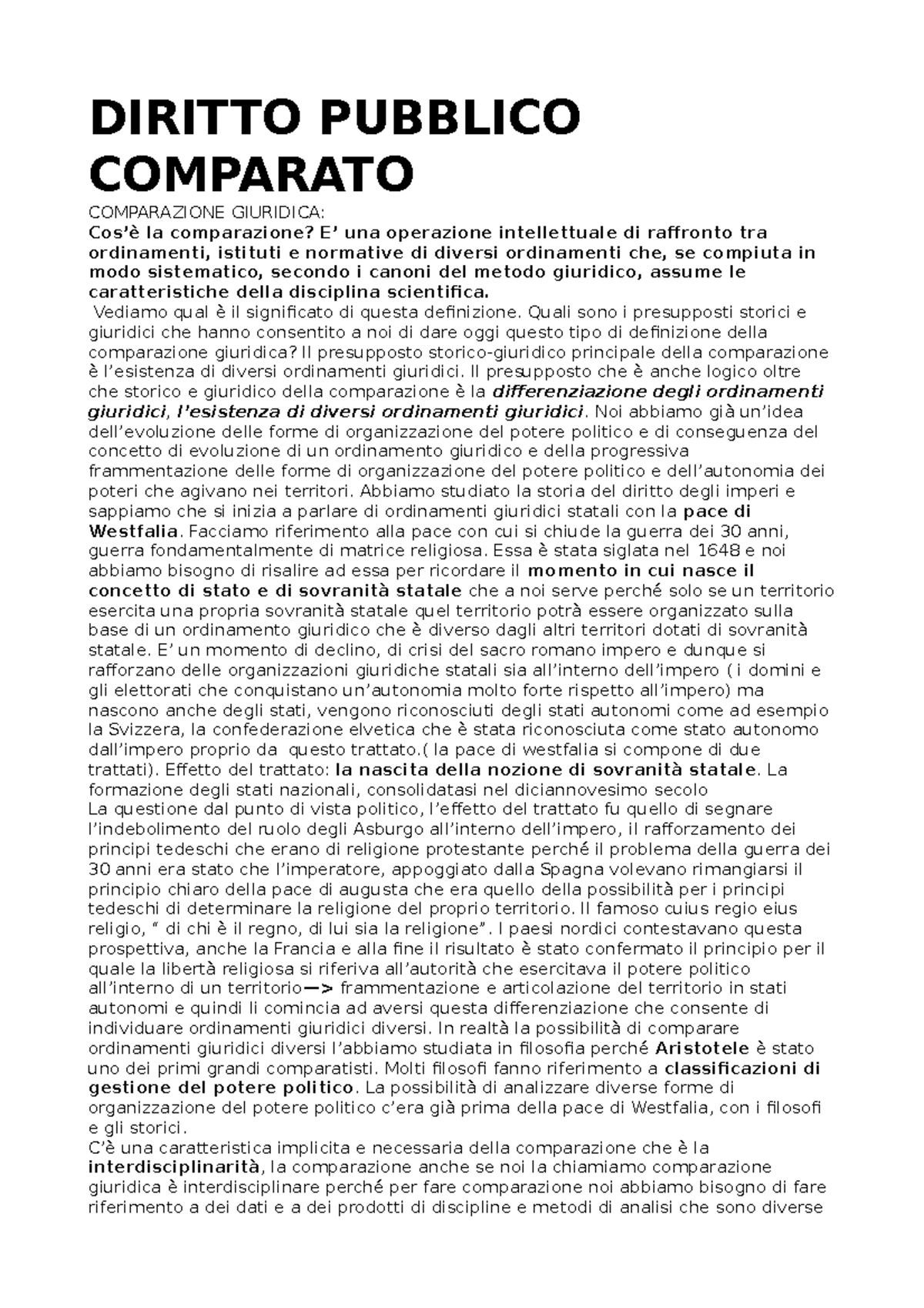 Diritto pubblico comparato. prof: Elena Ferioli anno accademico 2020/ ...