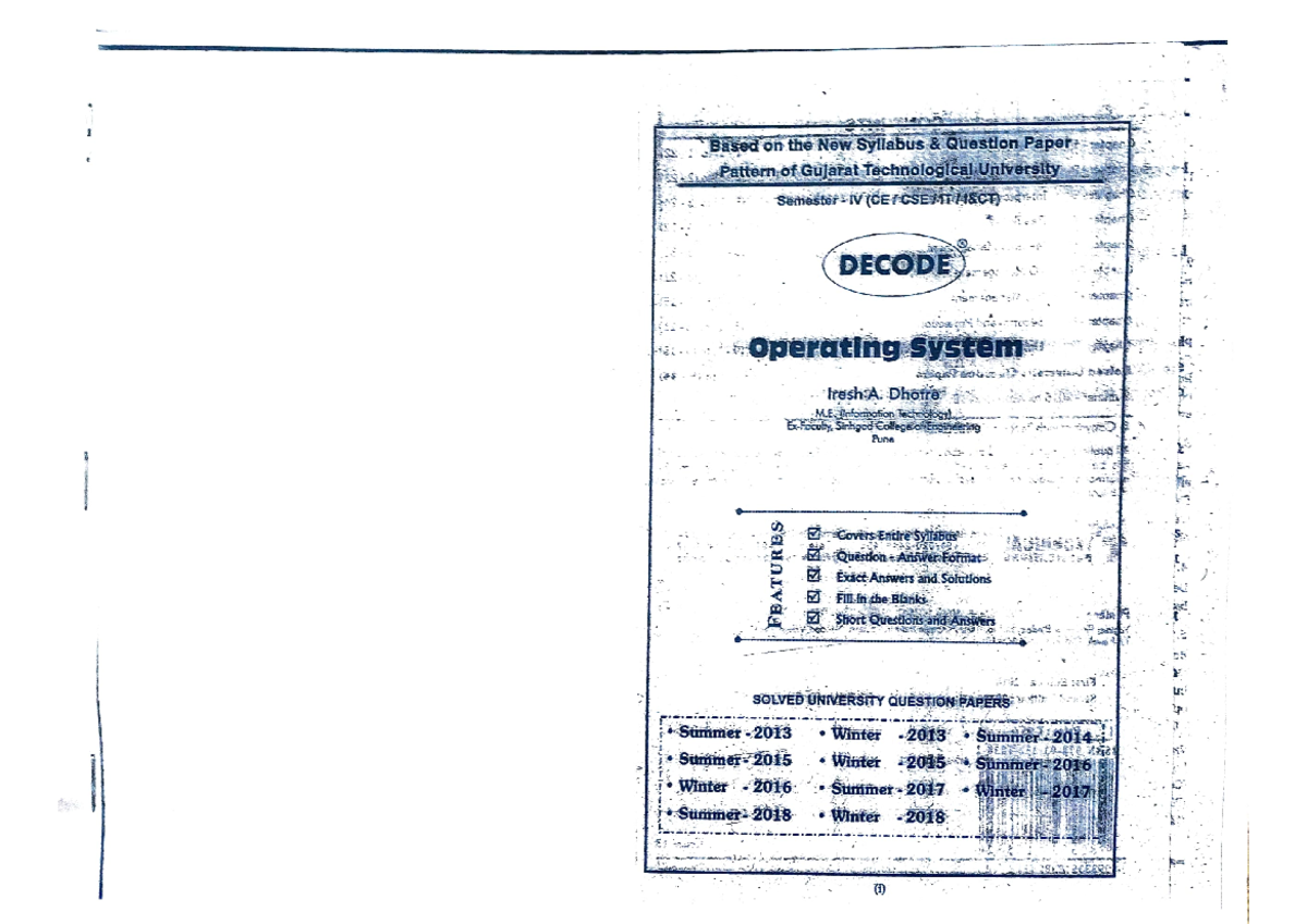 OS Decode - Operating System - Studocu
