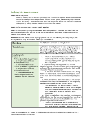 Copy of Module 2 - A Tragic End Assessment - A Tragic End Assessment ...