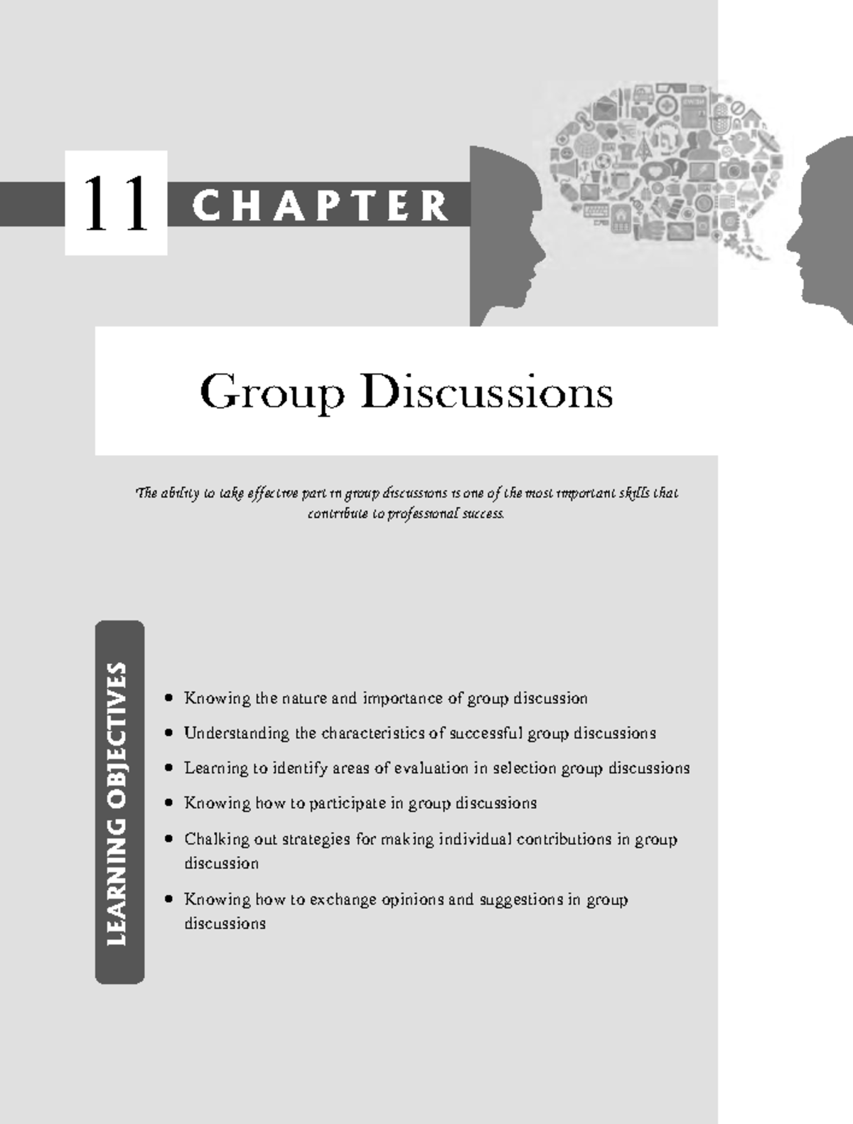 Group Discussion - C H A P T E R LEARNING OBJECTIVES Group Discussions ...