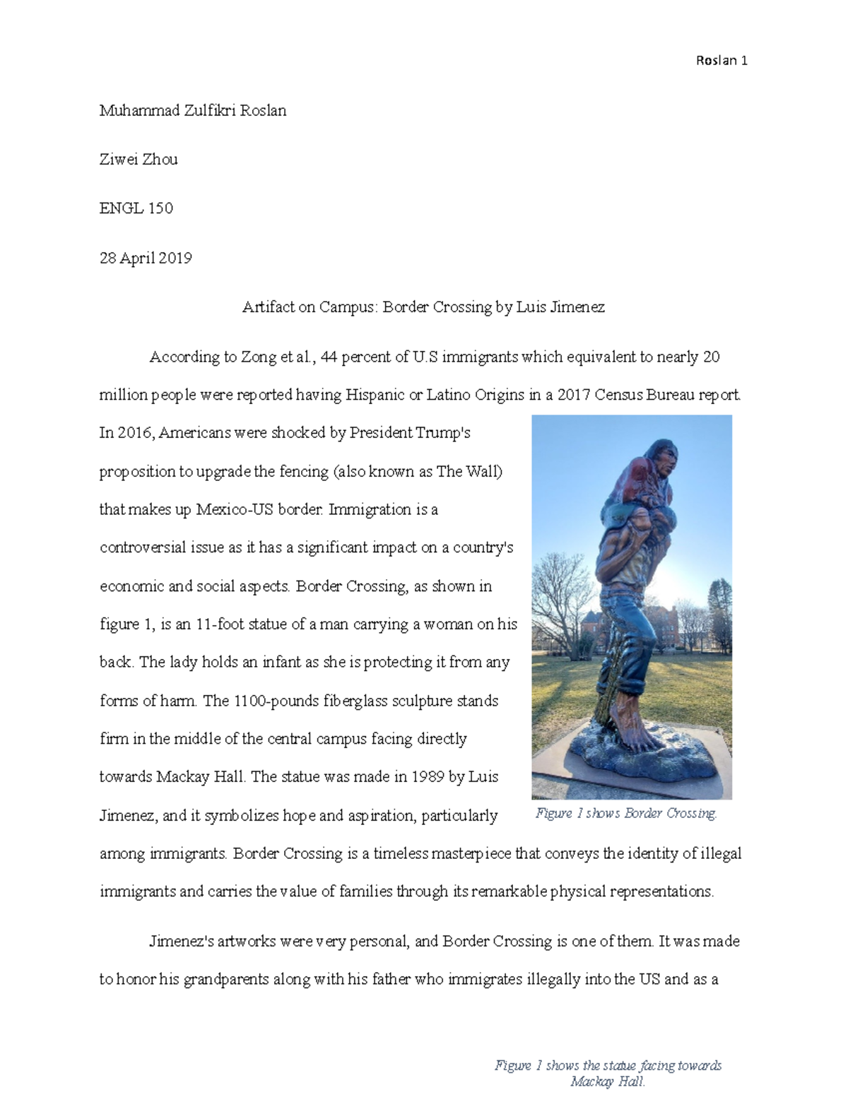 A4 Finaldraft - Grade: A - Muhammad Zulfikri Roslan Ziwei Zhou ENGL 150 ...