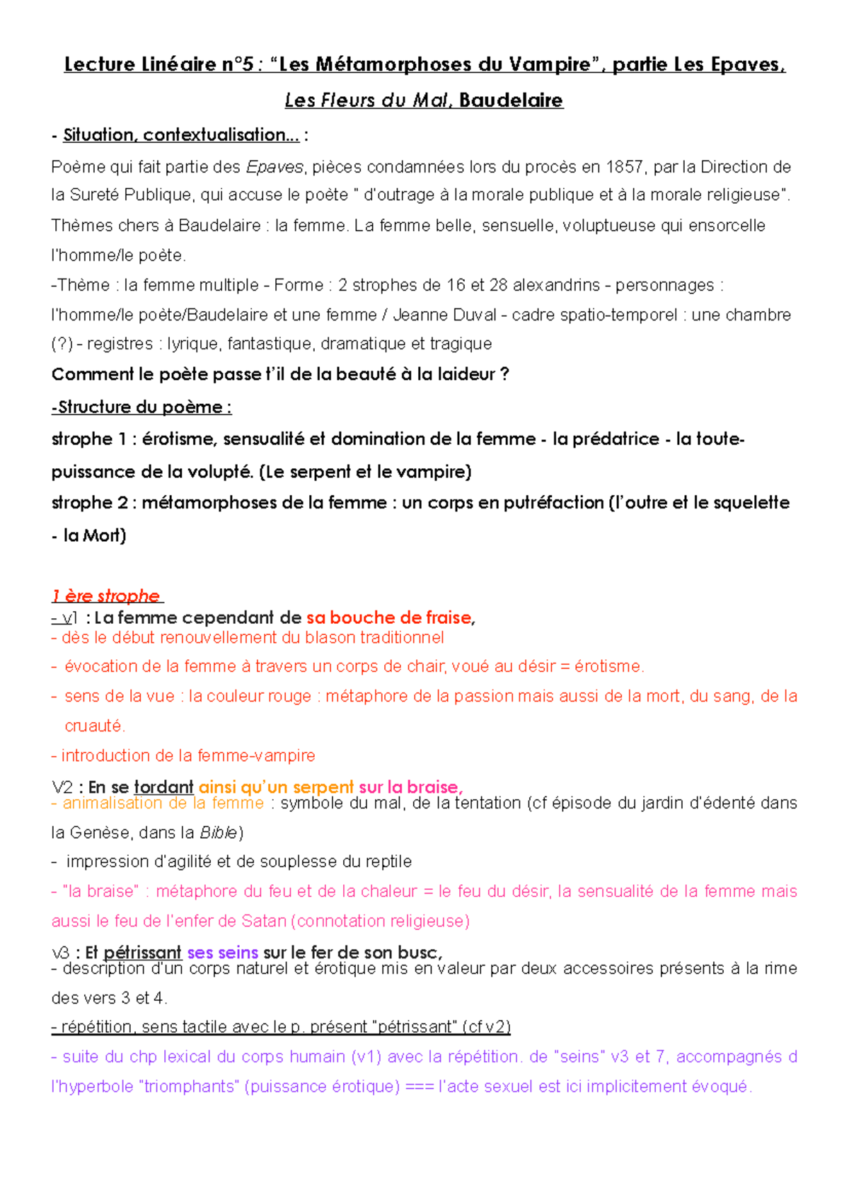 SYnthèse LL5 - un doc sans intéret - Lecture Linéaire n°5 : “Les ...