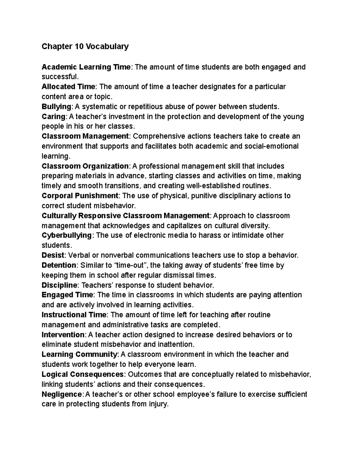 Chapter 10 Vocabulary - Rebecca Wells - Chapter 10 Vocabulary Academic ...