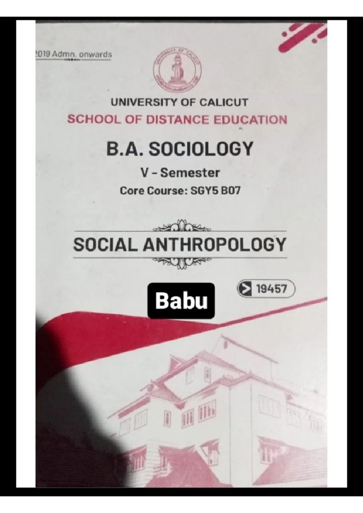 Social anthropology module 3 - BA sociology - Studocu