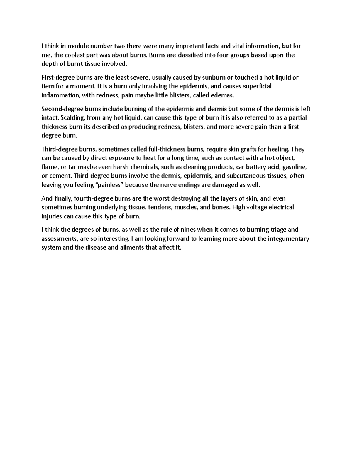 Module 2 Reflection needed for week 2 - I think in module number two ...