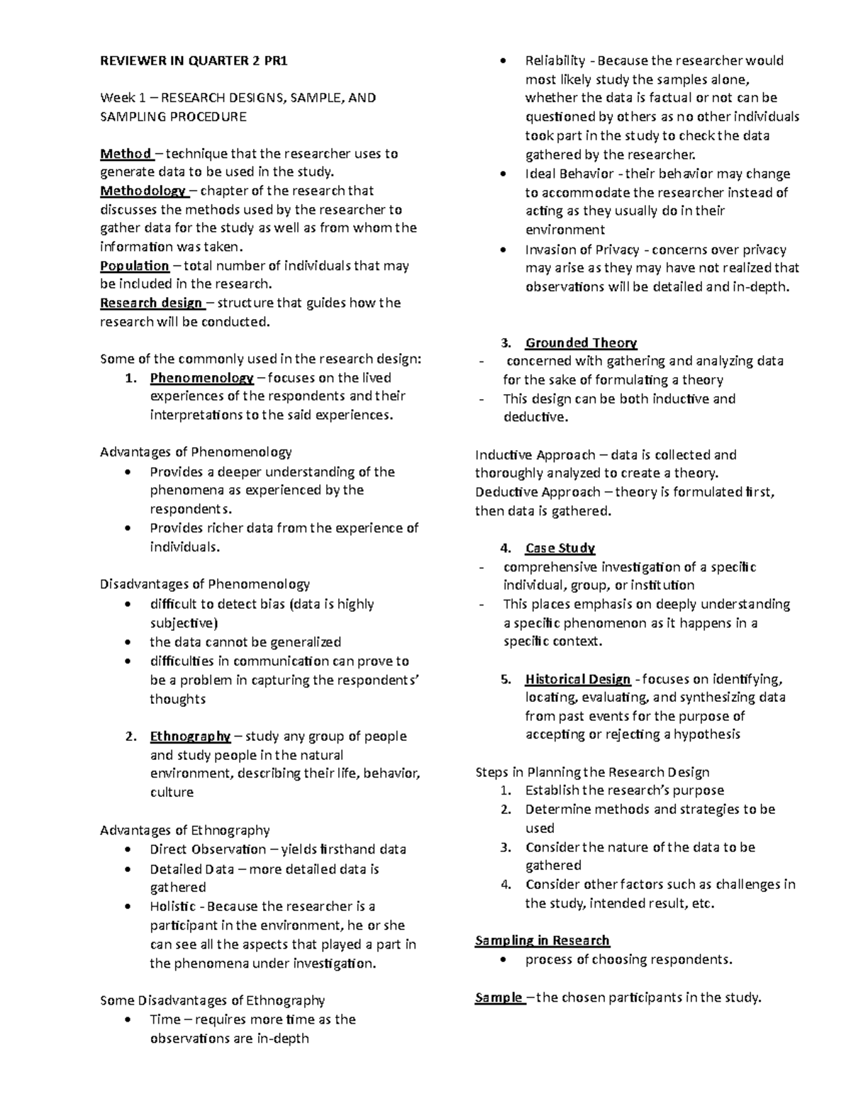 PR1-4THQ - Self reviewer - REVIEWER IN QUARTER 2 PR Week 1 – RESEARCH ...