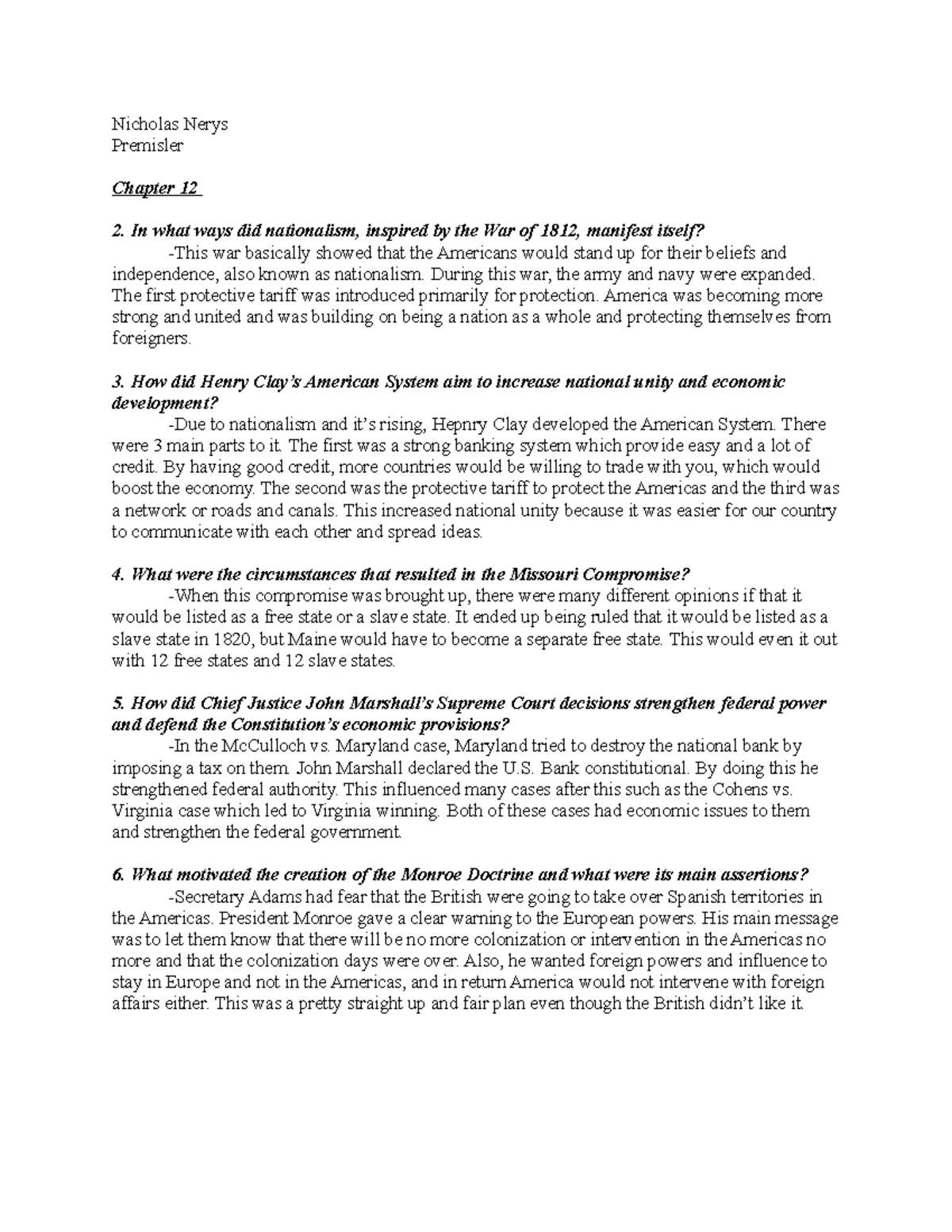 Chapter 12 - Mandatory assignment to get a good grade in the course ...