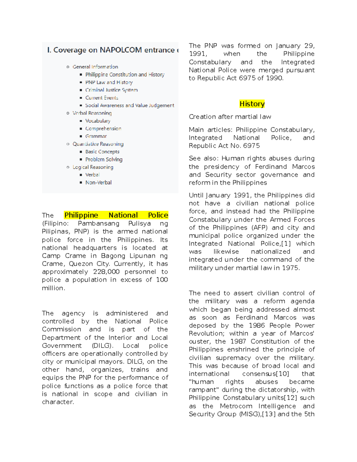 The Philippine National Police - The Philippine National Police ...