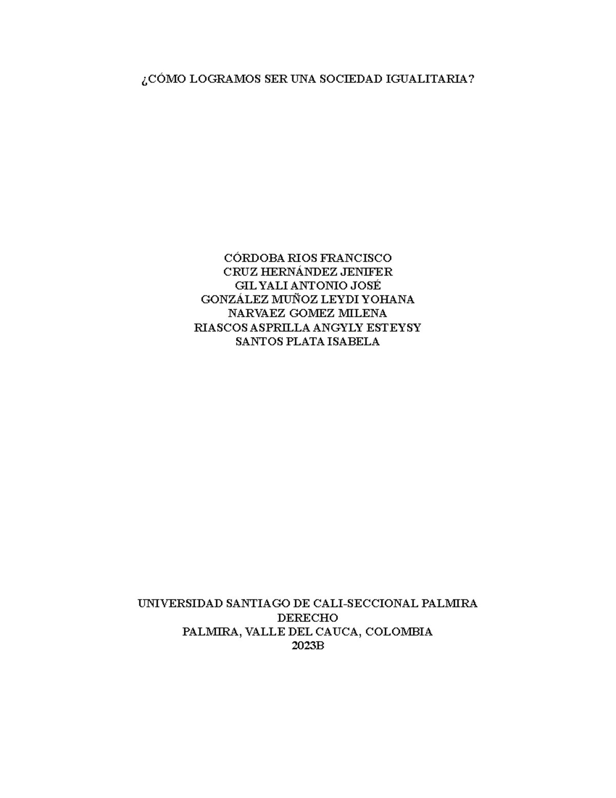 1- Ensayo Filosofia DEL Derecho-LA Igualdad-corregido - ¿CÓMO LOGRAMOS ...