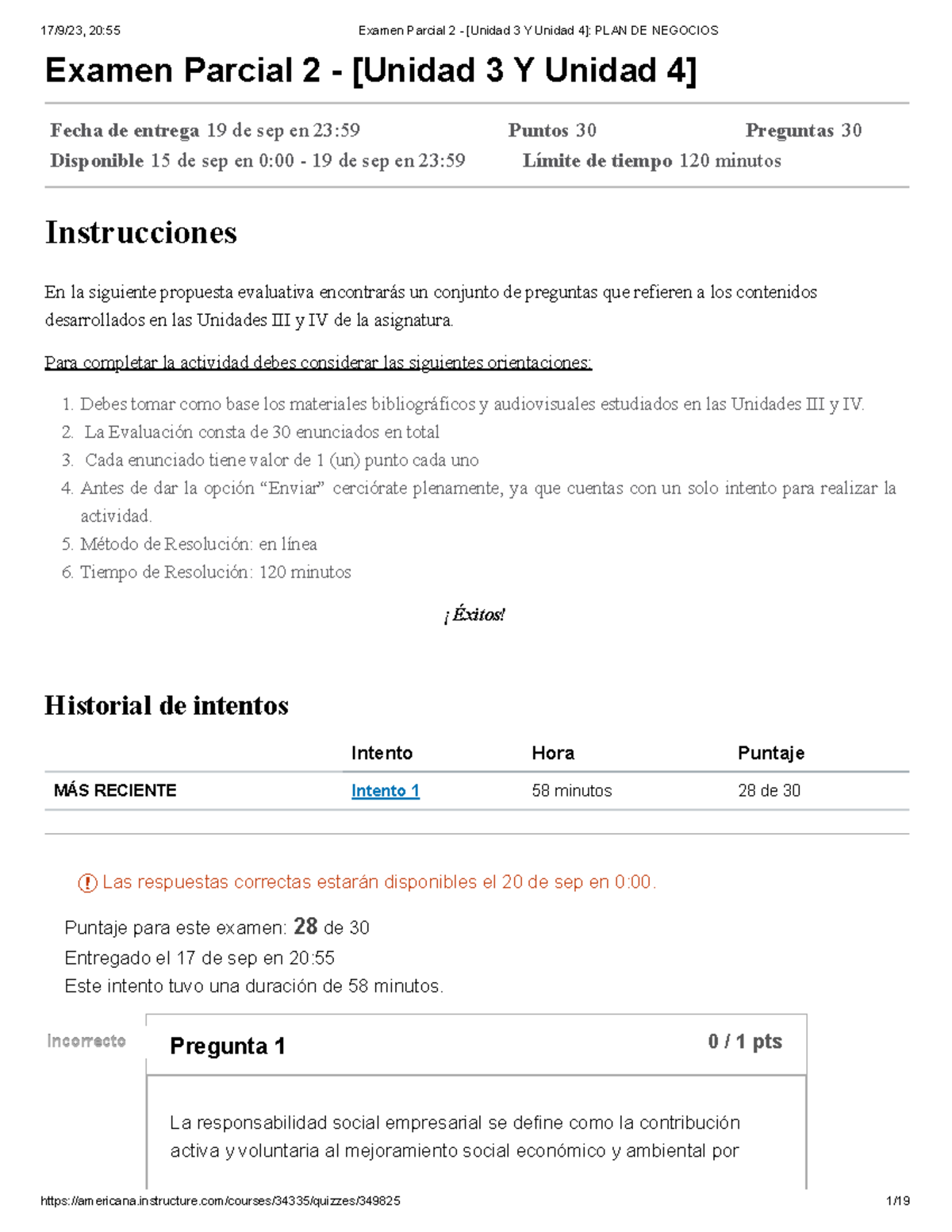 Examen Parcial 2 - [Unidad 3 Y Unidad 4] PLAN DE Negocios edgar morel ...