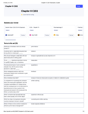 Chapter 7 C202 Quiz Flashcards Quizlet - Chapter 7 C202 Quiz Science Engineering Leave the first ...