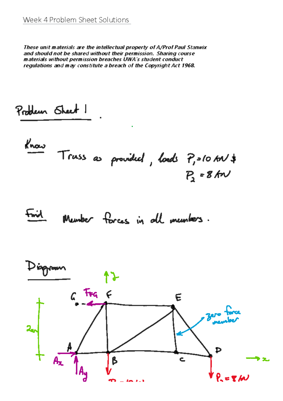 ENSC2004 Wk4Problem Sheet Solns LMS - Week 4 Problem Sheet Solutions These unit materials are ...