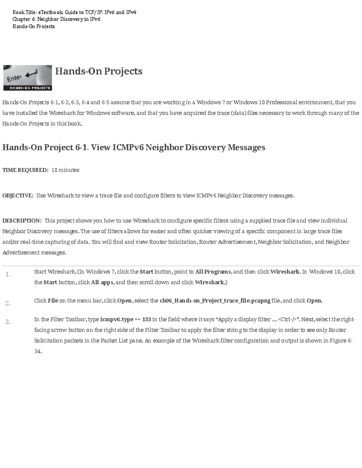 Hands On 6 - Hands-On Projects Hands-On Projects 6-1, 6-2, 6-3, 6-4 and ...