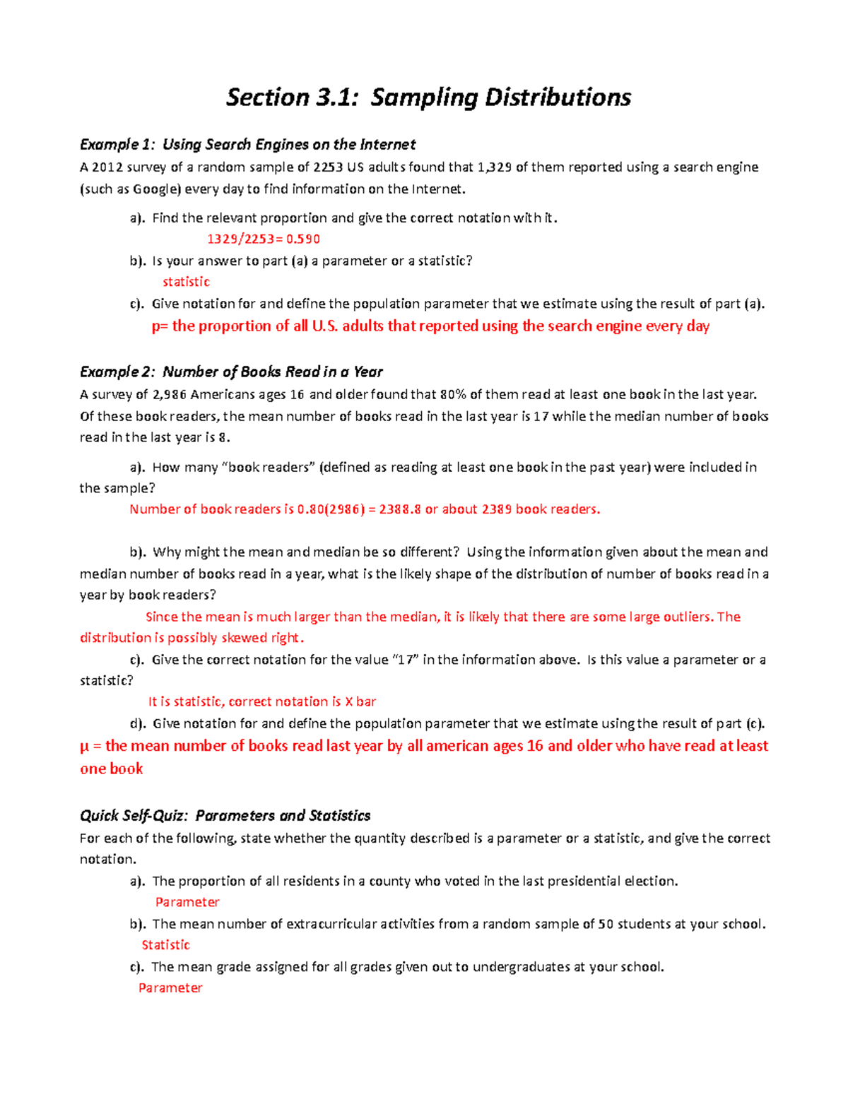 Sec3-1Examples - stat hw - Section 3: Sampling Distributions Example 1 ...
