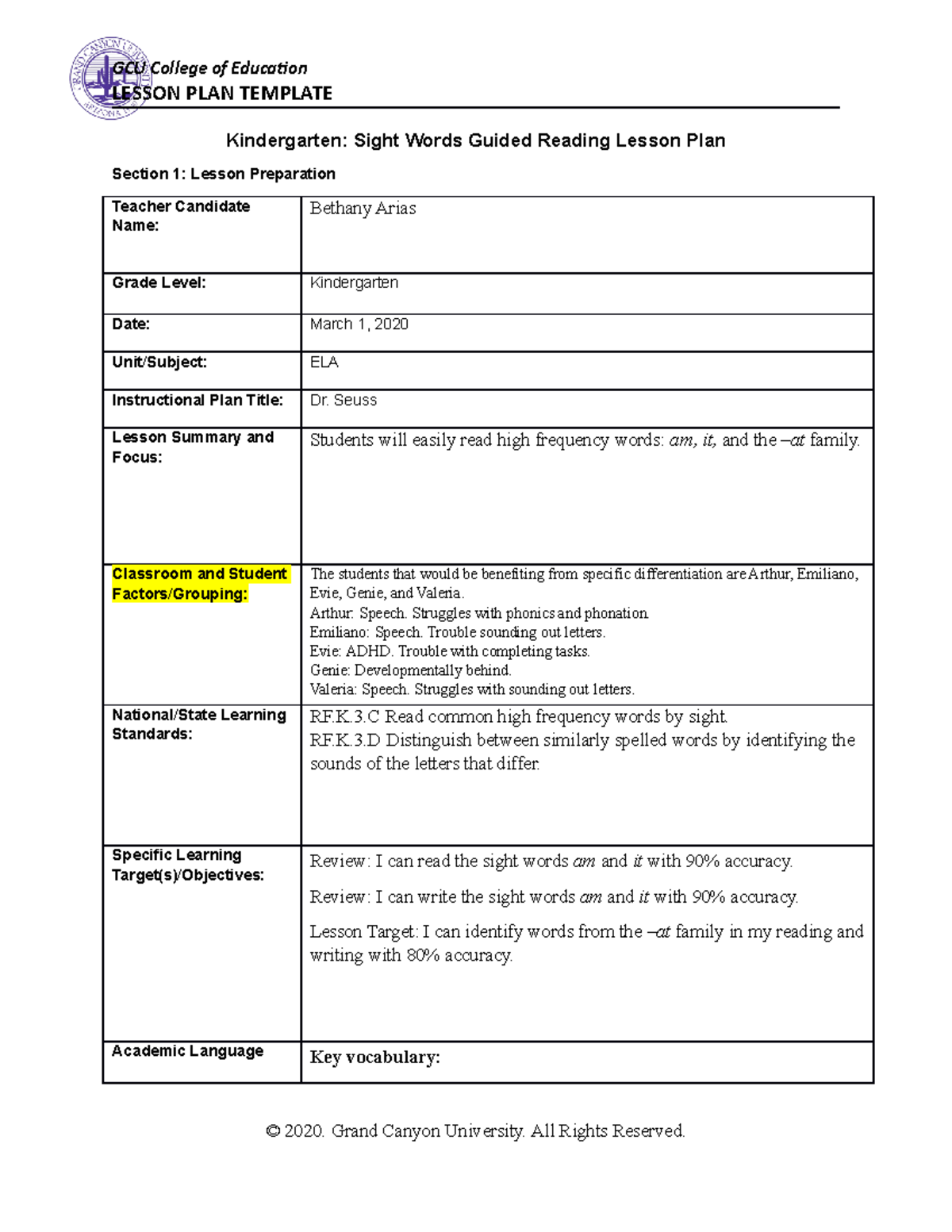 SPD-200-RS-Kindergarten-Sight-Words-Guided-Reading-Lesson-Plan - LESSON ...