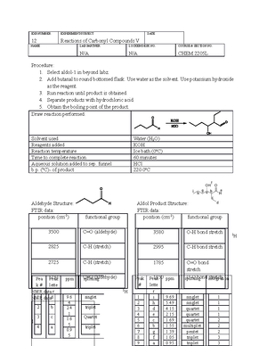Grignard Reaction - lab work - Grignard: Synthesis of Benzoic Acid Sharel Vasquez October 2nd ...
