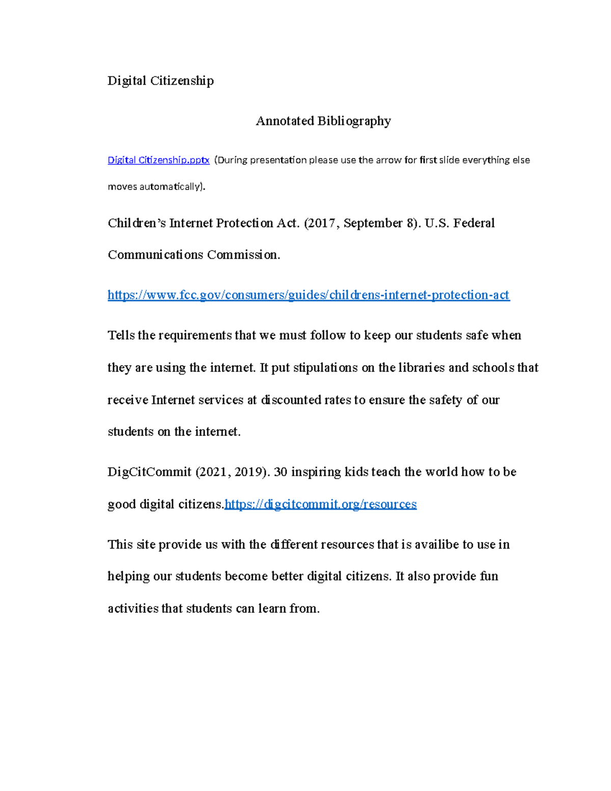 Digital Citizenship - Presentation - Digital Citizenship Annotated ...