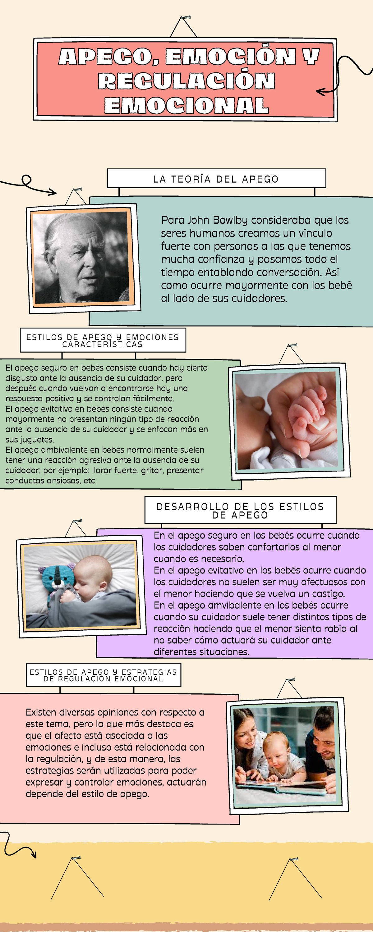 Apego, emoción y regulación emocional - L A T E O R Í A D E L A P E G O E S T I L O S D E A P E ...