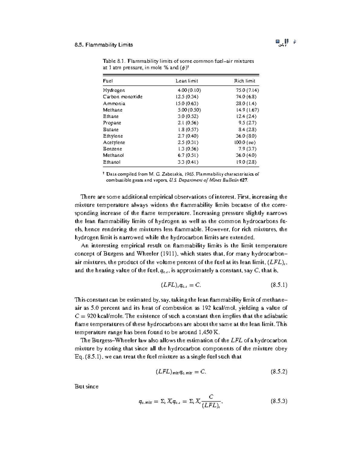 Law C.K. - Combustion physics-CUP (2006 )-62 - Flammability Limits 347 ...