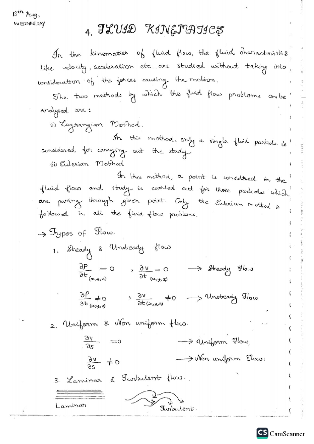 Fluid mechanics 1 - my notes - Part A: Fluid Mechanics Part B: Air- sea ...