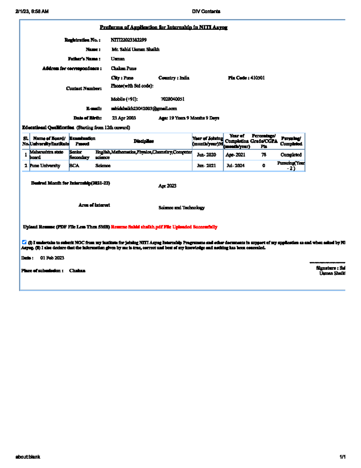 Application - bachlor of coputer application(science) - Studocu