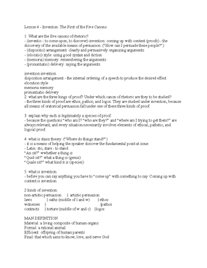 Study Notes - Rhetoric - For Test 2 - THe Arts of the Trivium Grammar ...