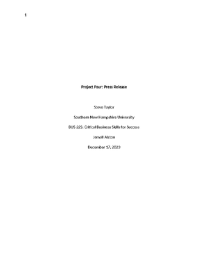 ECO 202 Project Template - ECO 202 Project Template Economic Summary ...