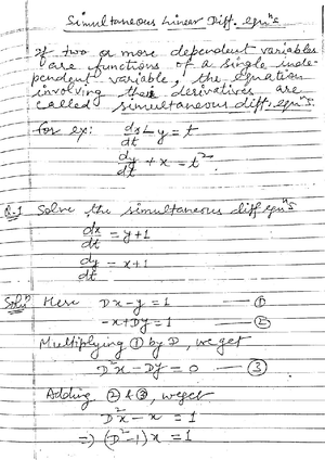 Differential Equations AND Fourier Analysis - Applications of Fourier ...