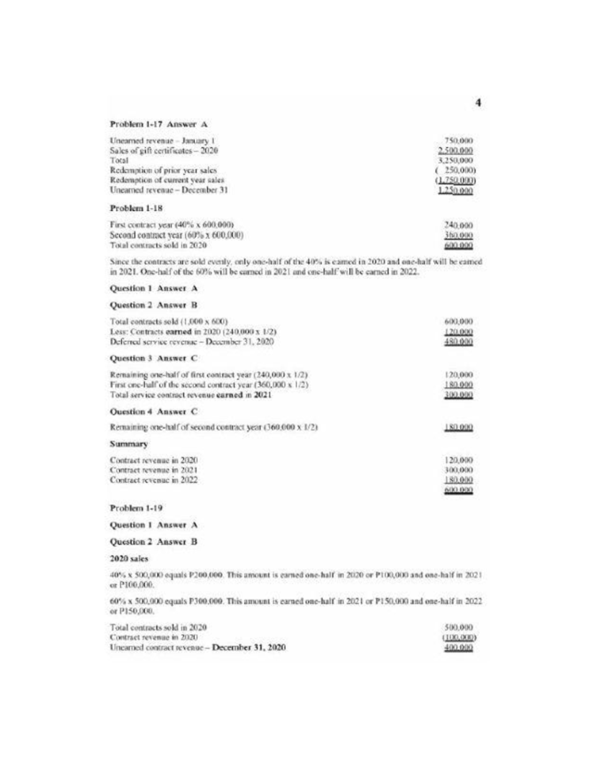 Intacc 2-4 - Intermediate Accounting 2 Answers - BS Accountancy - Studocu