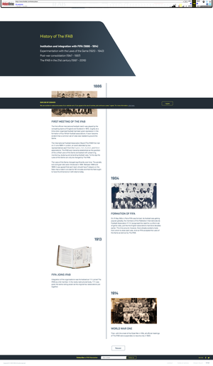 History of Laws of the Game IFAB 5 - Copyright © 2020 IFAB. All rights reserved CONTACT TERMS OF ...