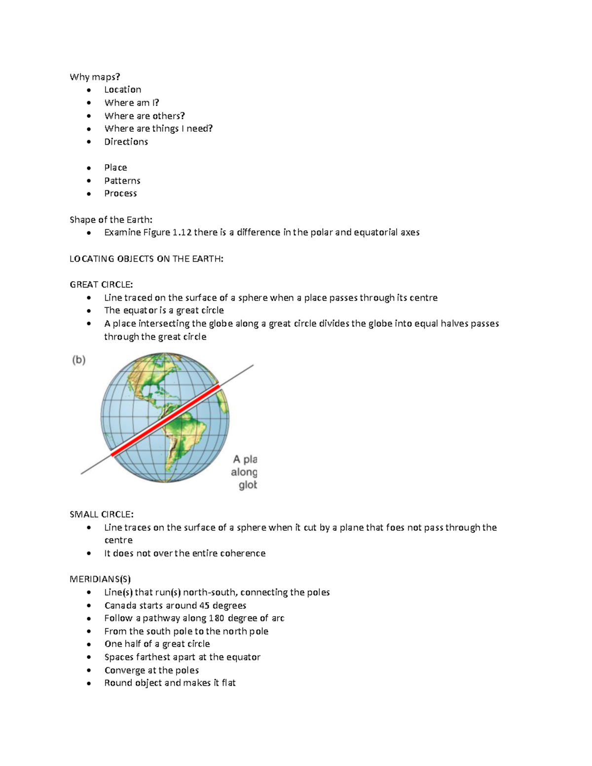 Class-3 (Maps) - Class Notes - Why maps? • Location • Where am I ...
