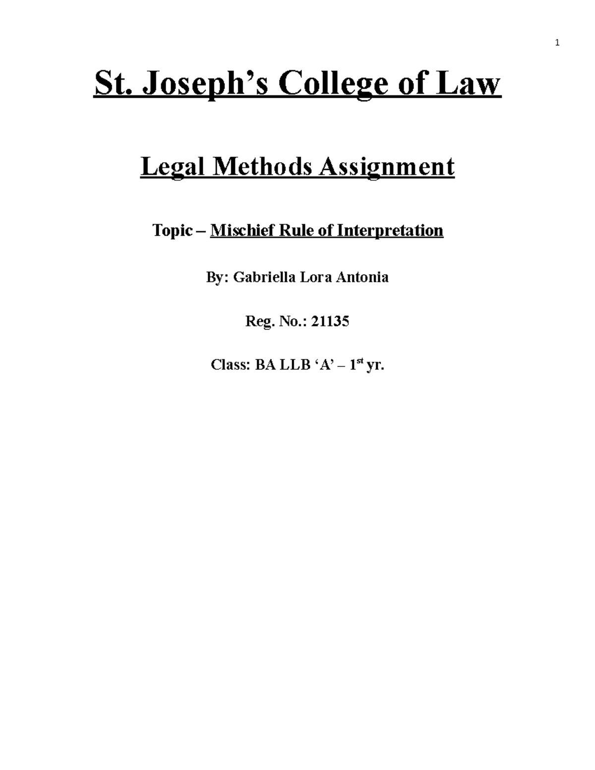 21135 Gabriella Lora Antonia LM - St. Joseph’s College of Law Legal ...