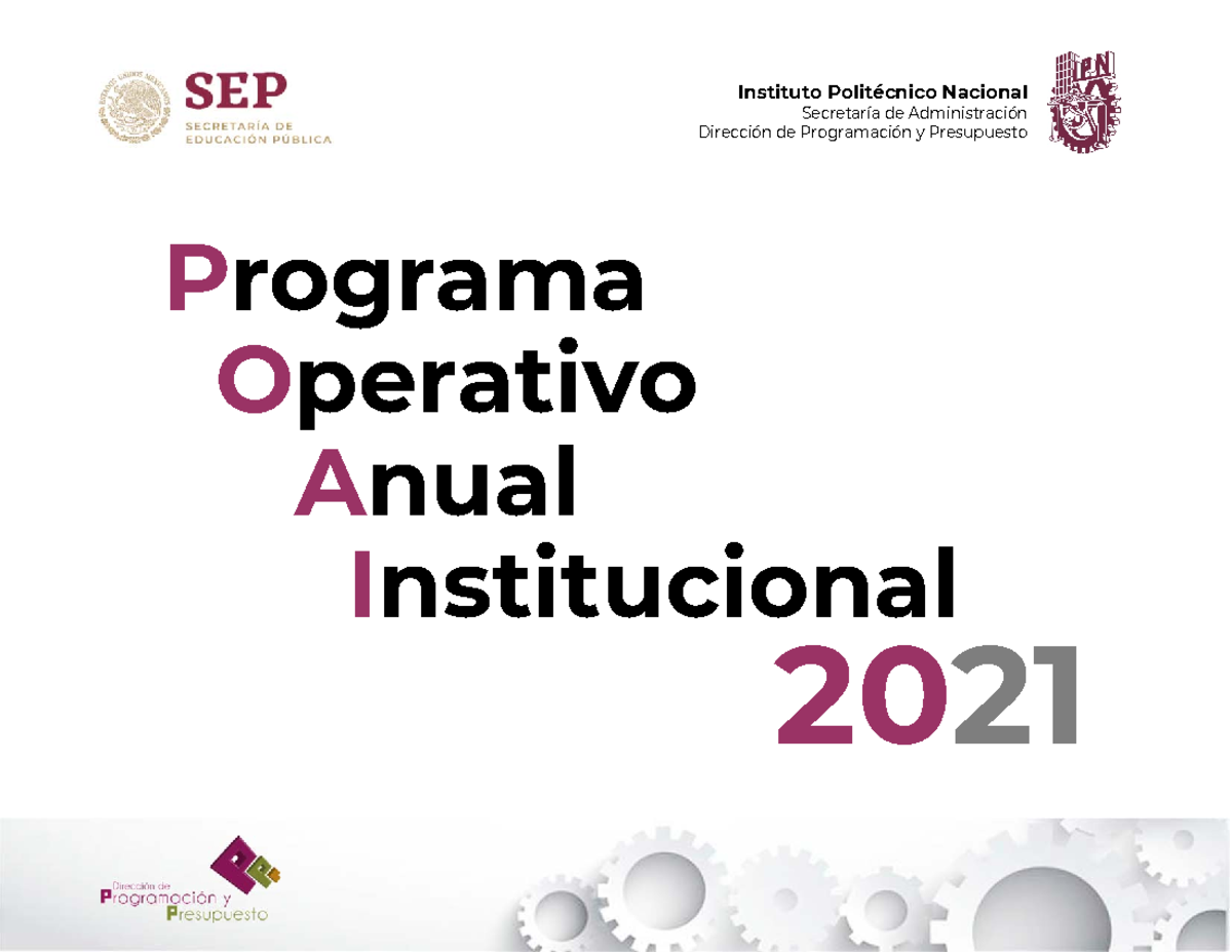 POAI 2021 - Apuntes de educación - Instituto PolitÈcnico Nacional ...