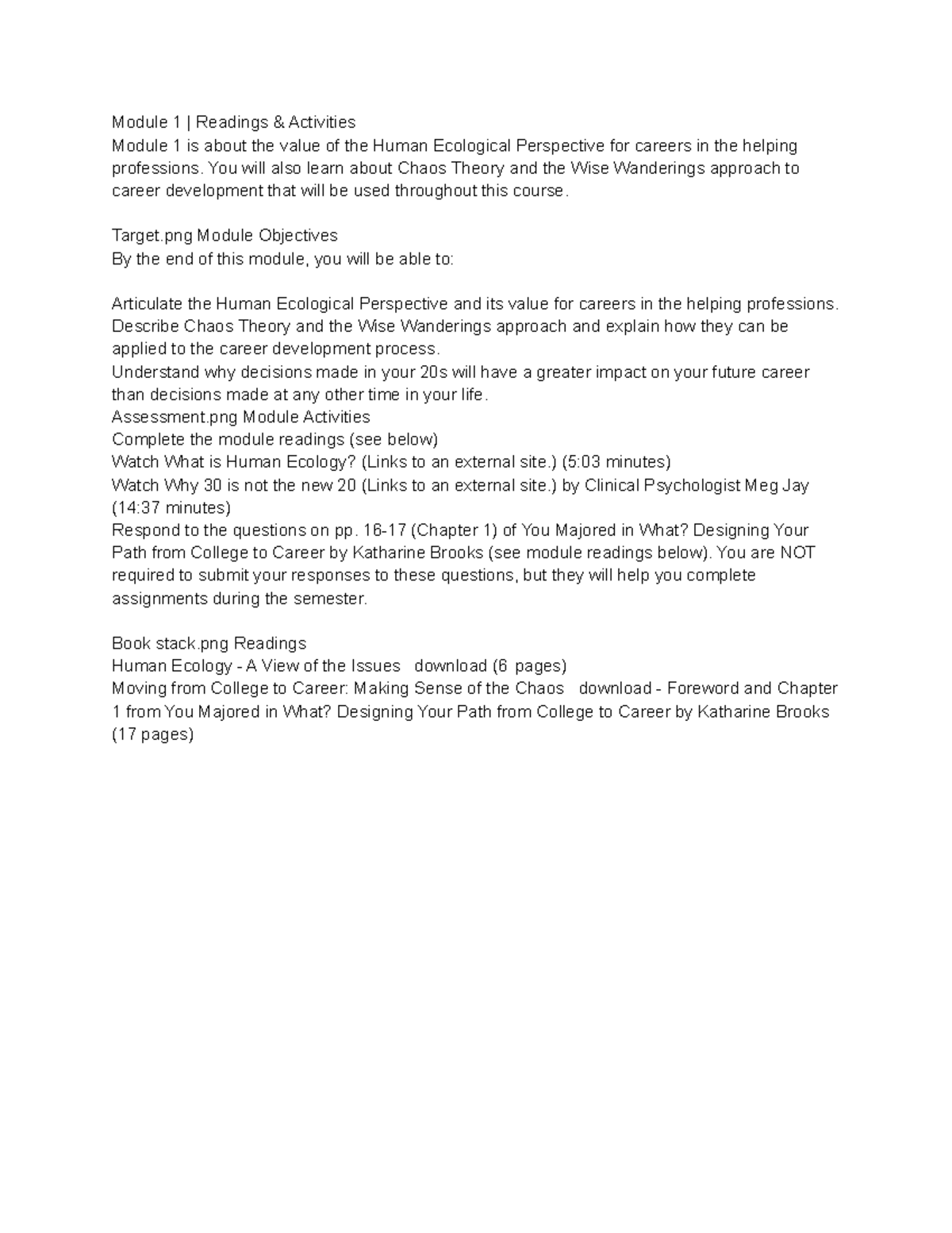 253 Module 1 Readings & Activities - Module 1 | Readings & Activities ...