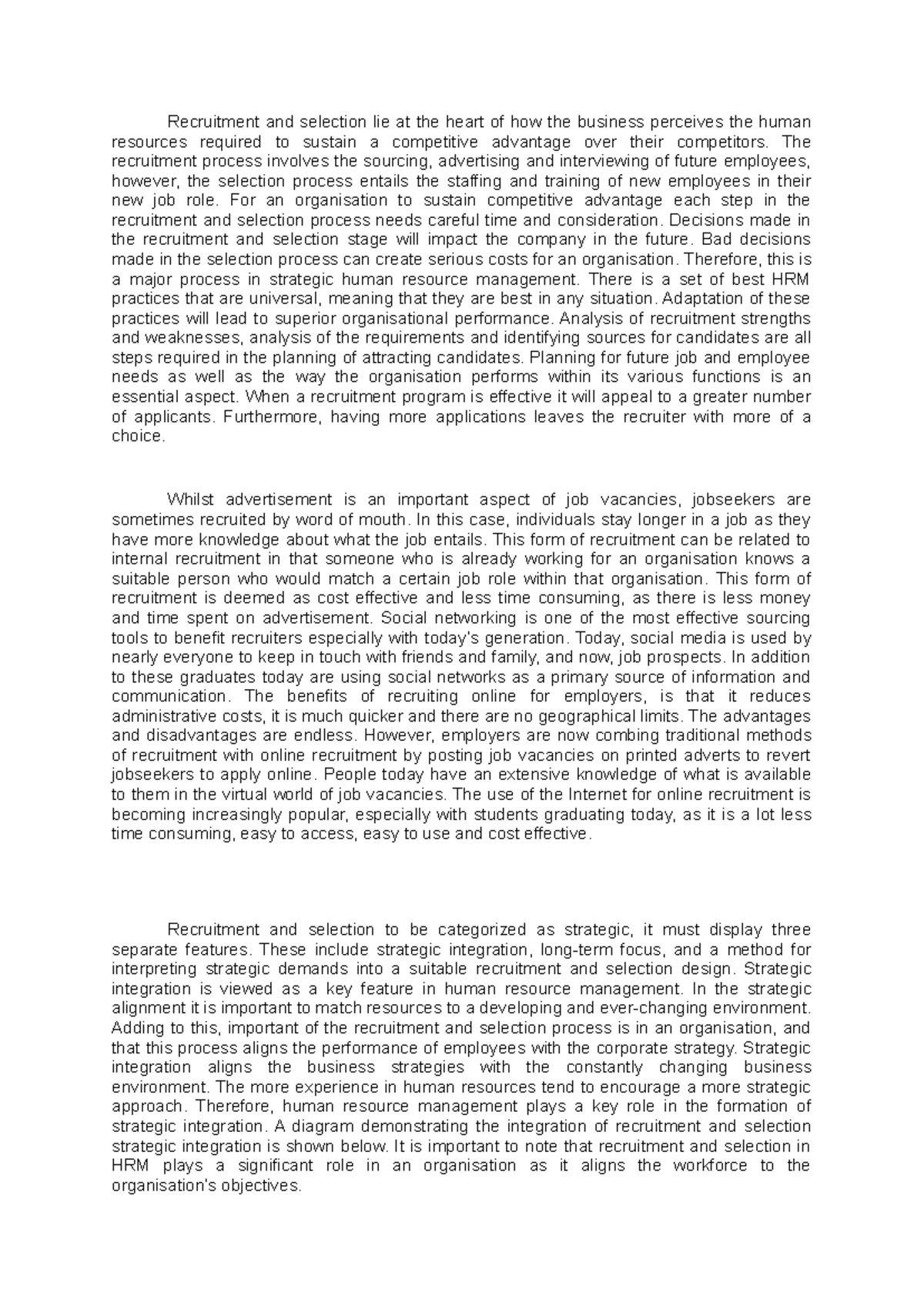 Discussions - DFGBX - Recruitment and selection lie at the heart of how ...